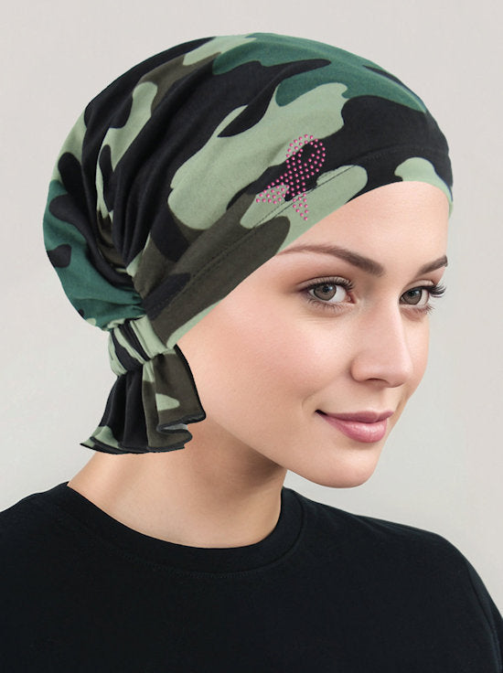 Womens Chemo Beanie Turban Headwear for Cancer, Hair loss – Turban Plus ...