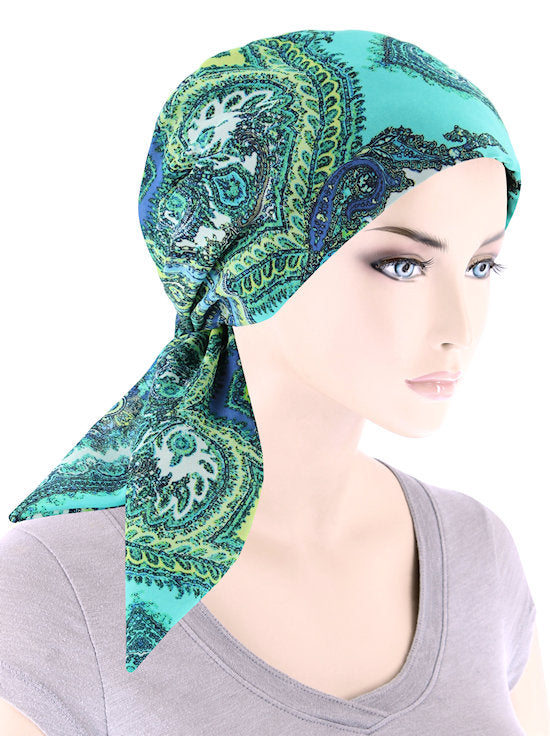 Womens Easy Tie Cancer Scarf Headcover for Chemo, Hairloss – Turban ...